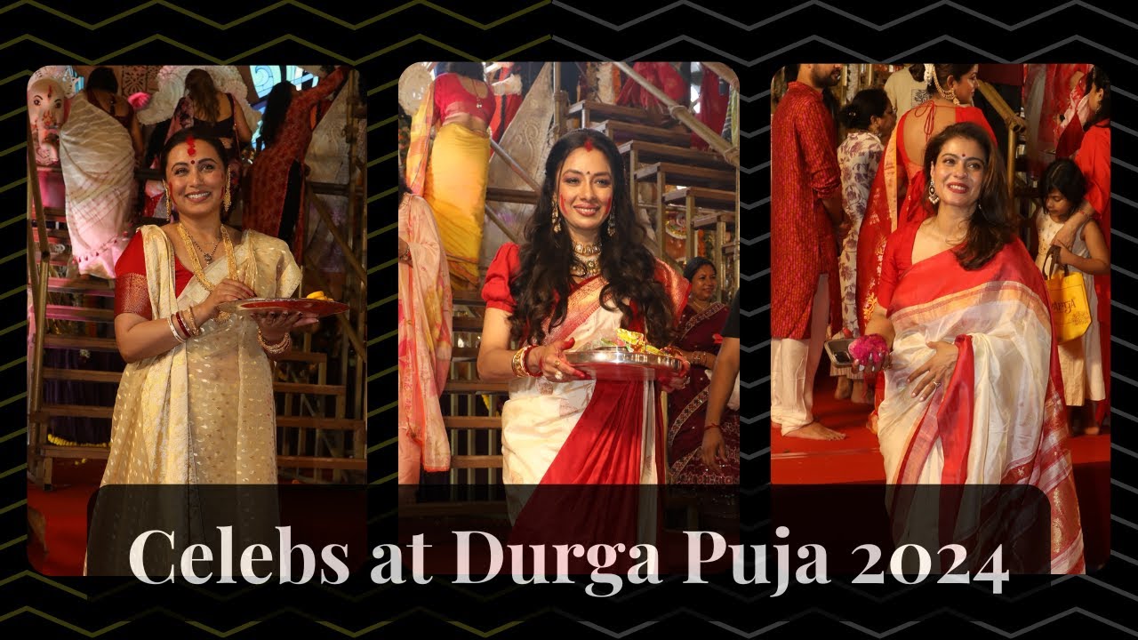 Inside Visuals Of Durga Puja 2024: Rani Mukerji, Kajol, Rupali Ganguly ...